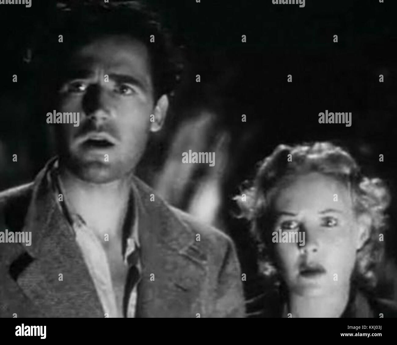 Still from the trailer of 'Five Came Back,' featuring Patric Knowles and Wendy Barrie ...