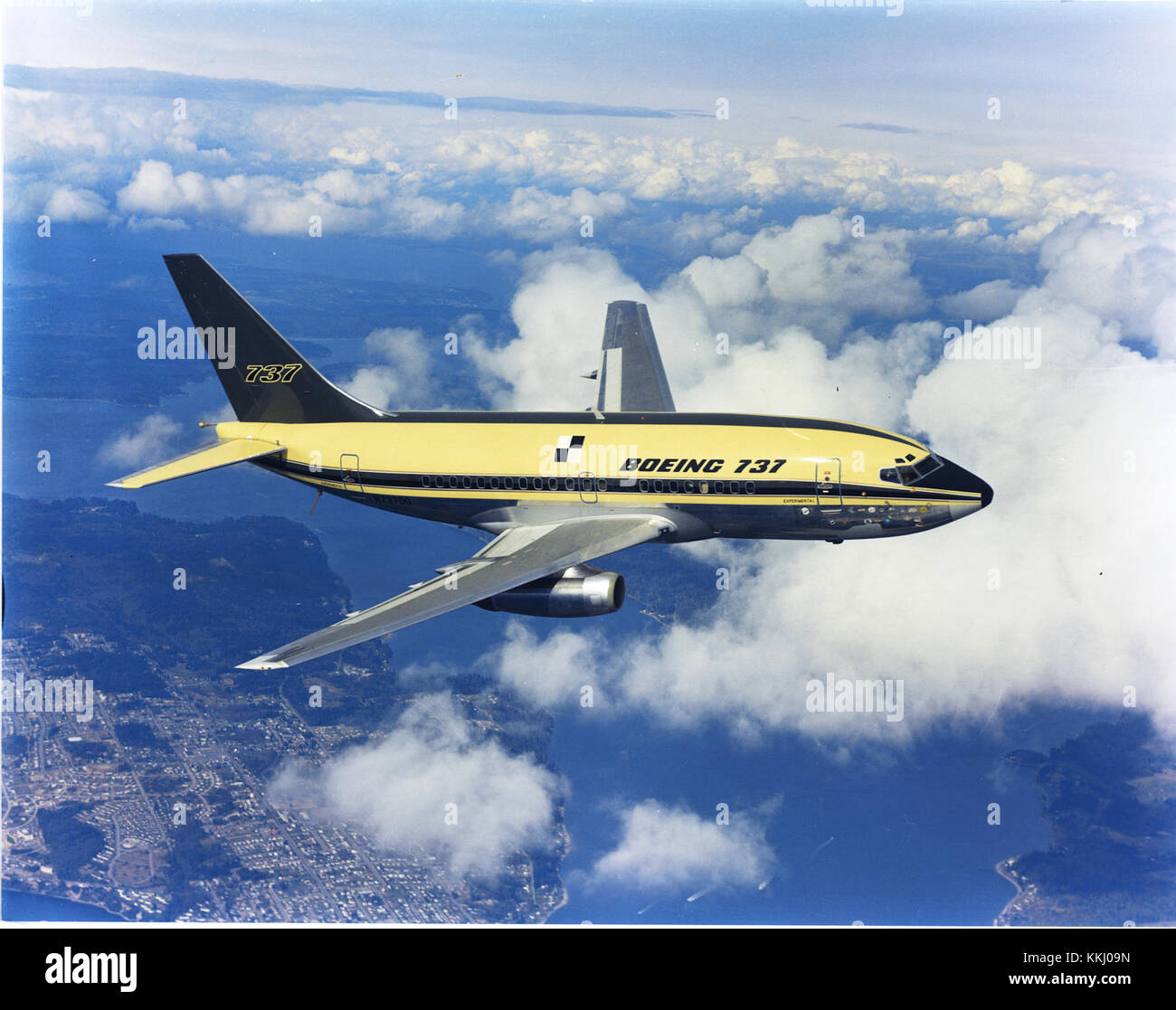 The Boeing 737-100, with tail number N73700, is the first model of the ...