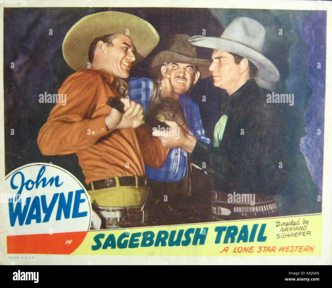 The Sagebrush Trail lobby card is an advertising poster related to the 1920 Western film ...