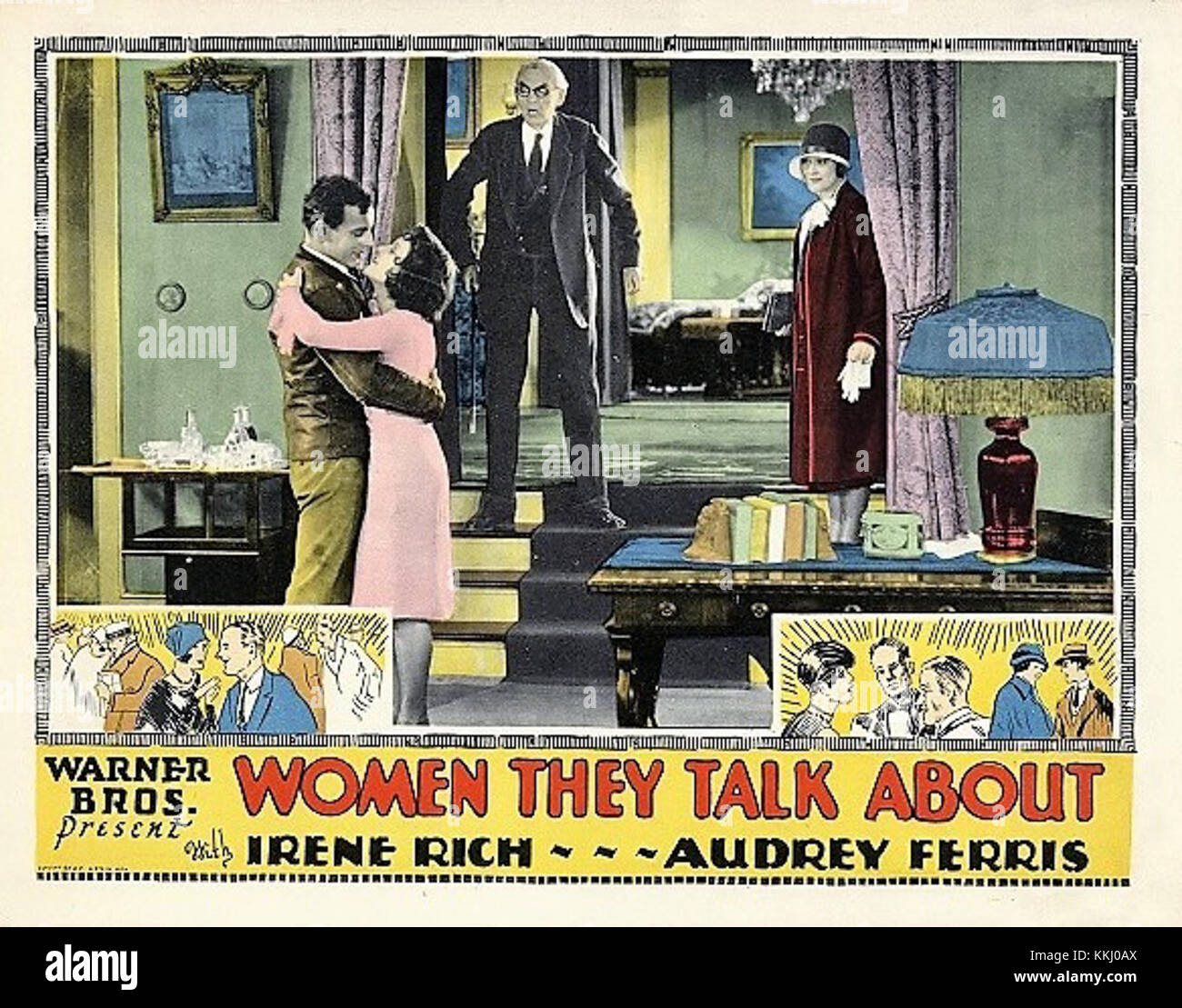 The poster for 'Women They Talk About' (1928) showcases the film's bold ...