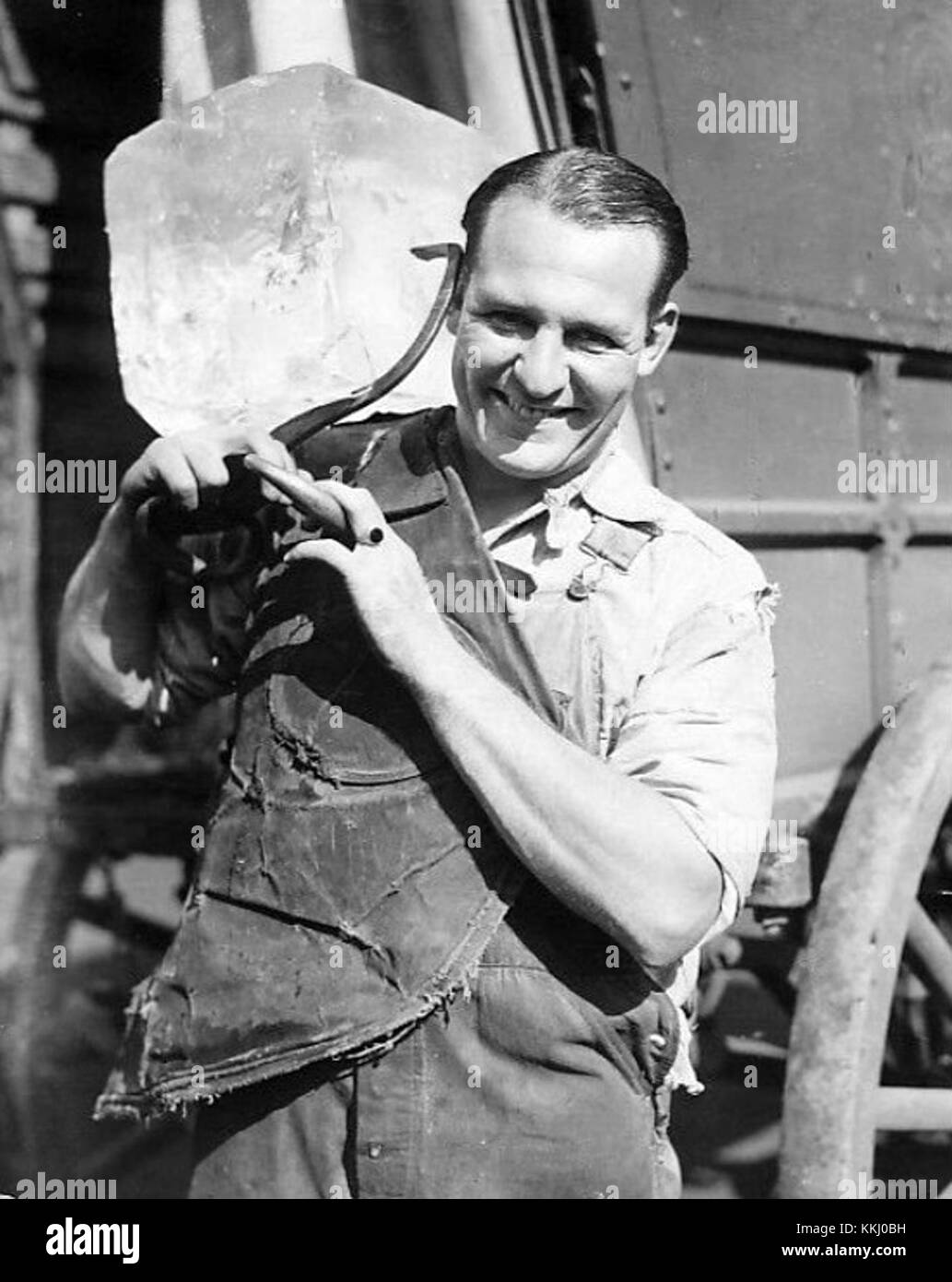 Red Grange, renowned American football player, delivers ice in a 1930 ...
