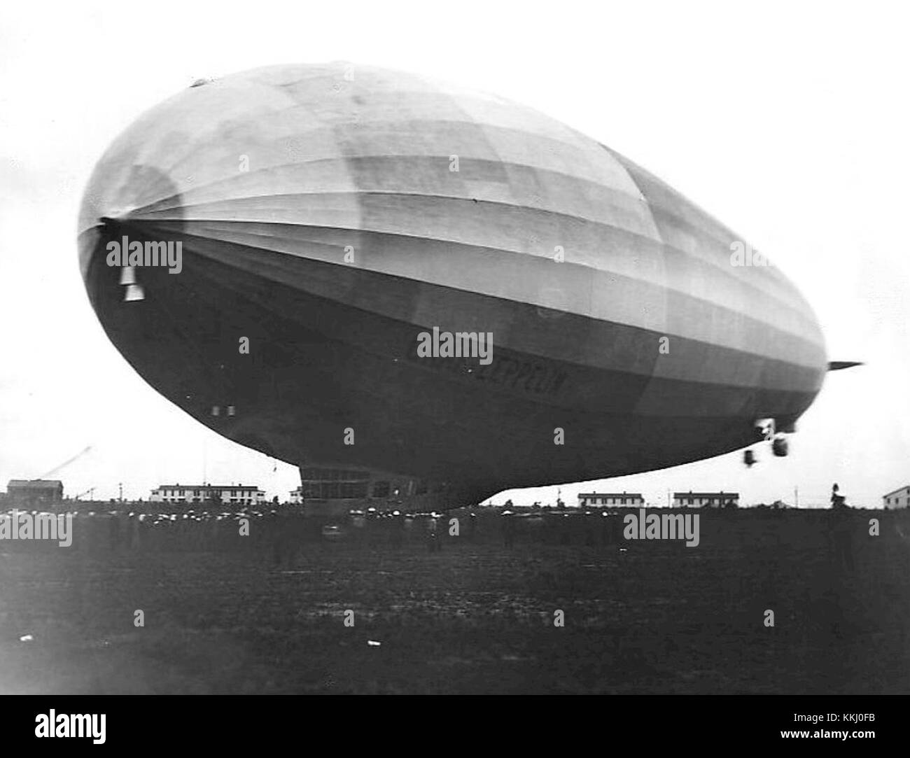 The Graf Zeppelin, a German airship, made its first landing at ...