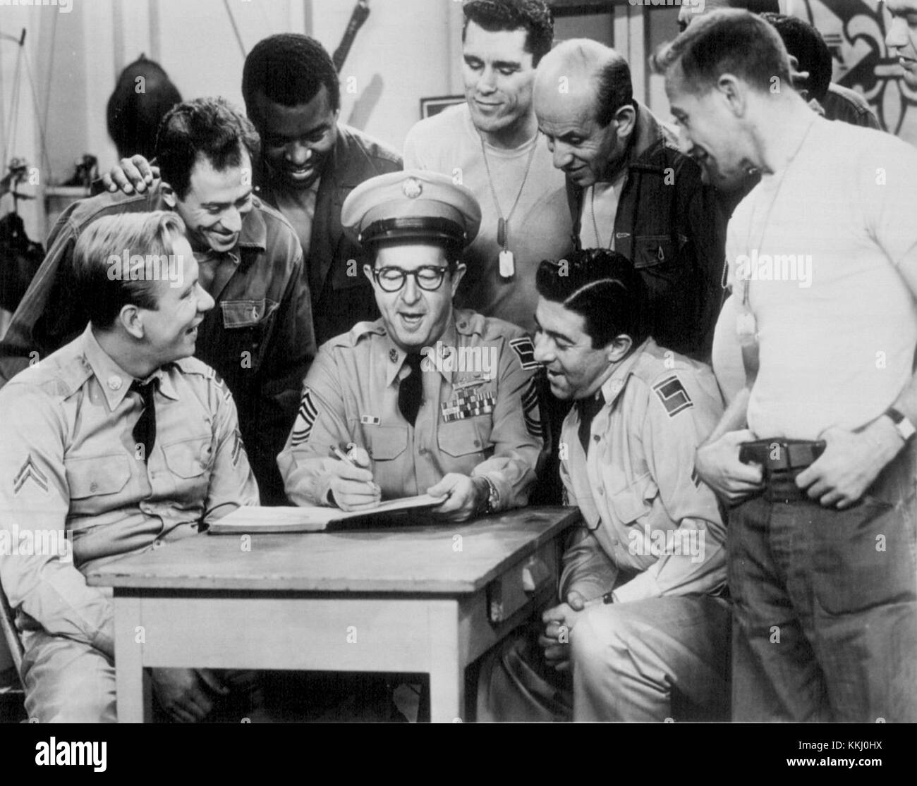 The cast photo of 'The Phil Silvers Show' features the key actors and ...
