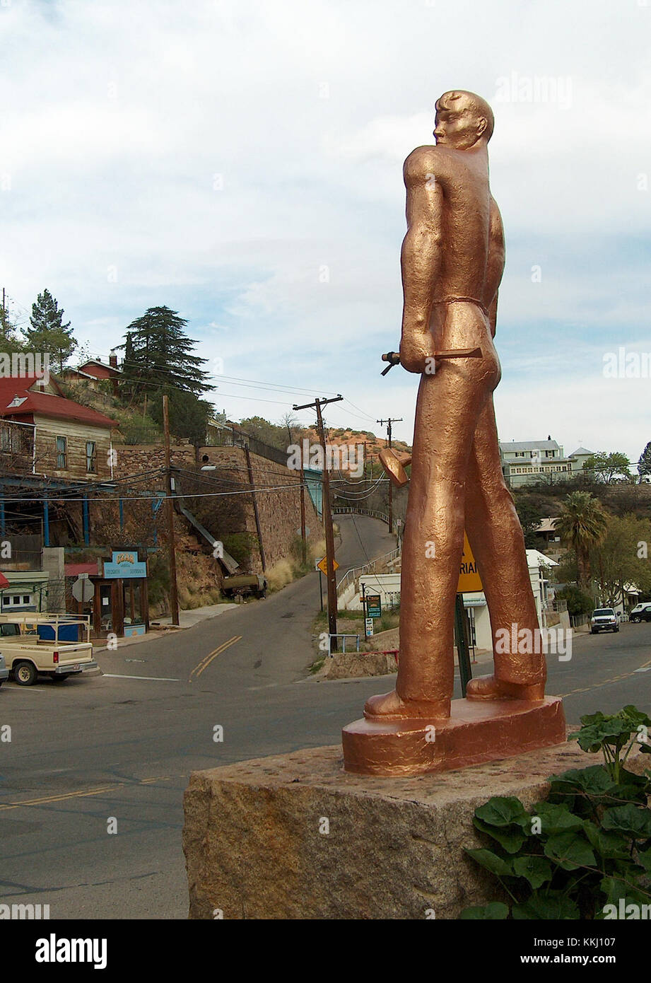 The Virile Copper Man is a sculpture located in Bisbee, Arizona ...