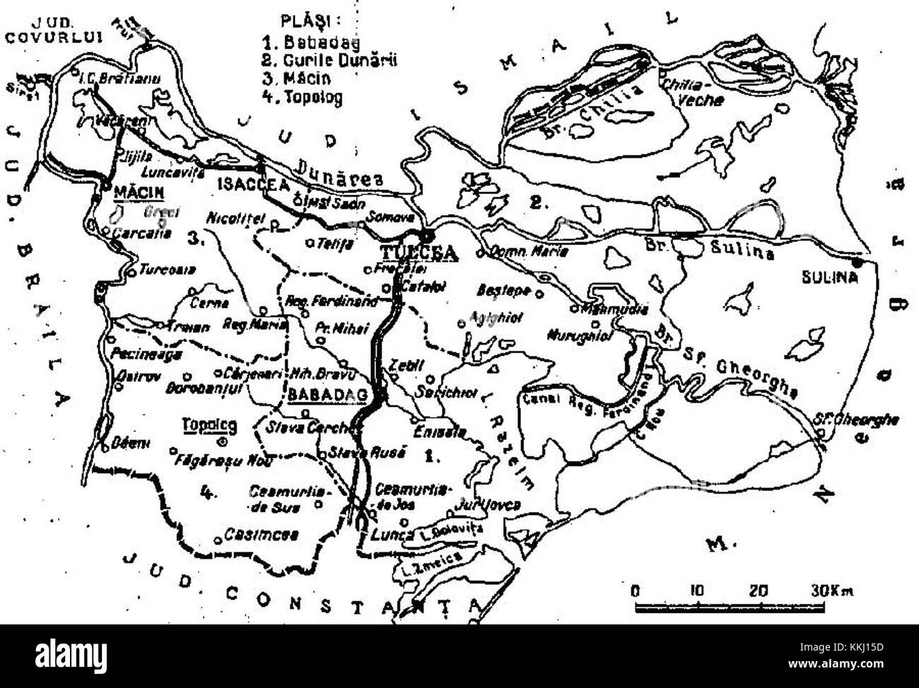 A 1938 map depicting the boundaries and features of the interwar county ...