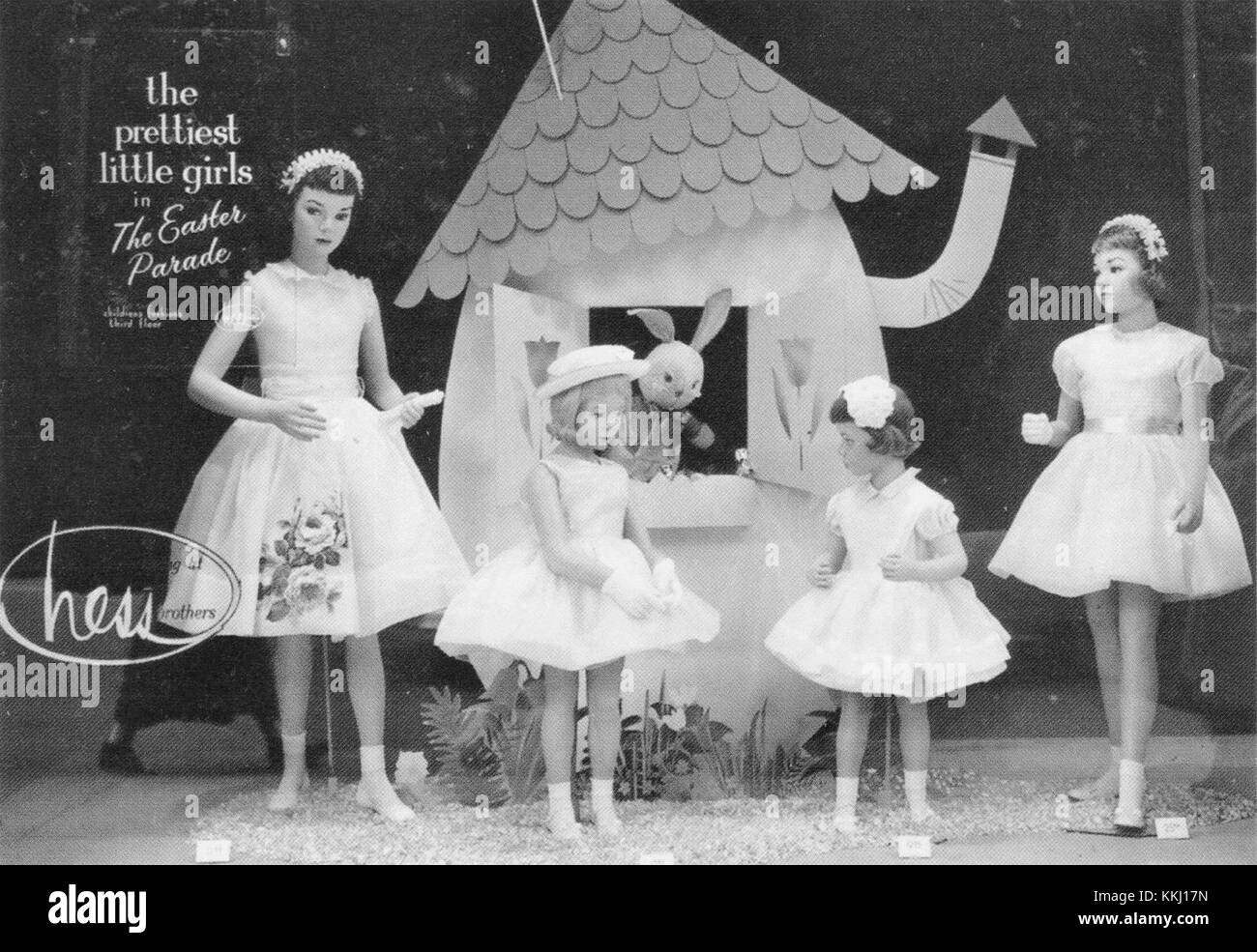 The 1955 Hess Easter Display features a series of collectible items ...