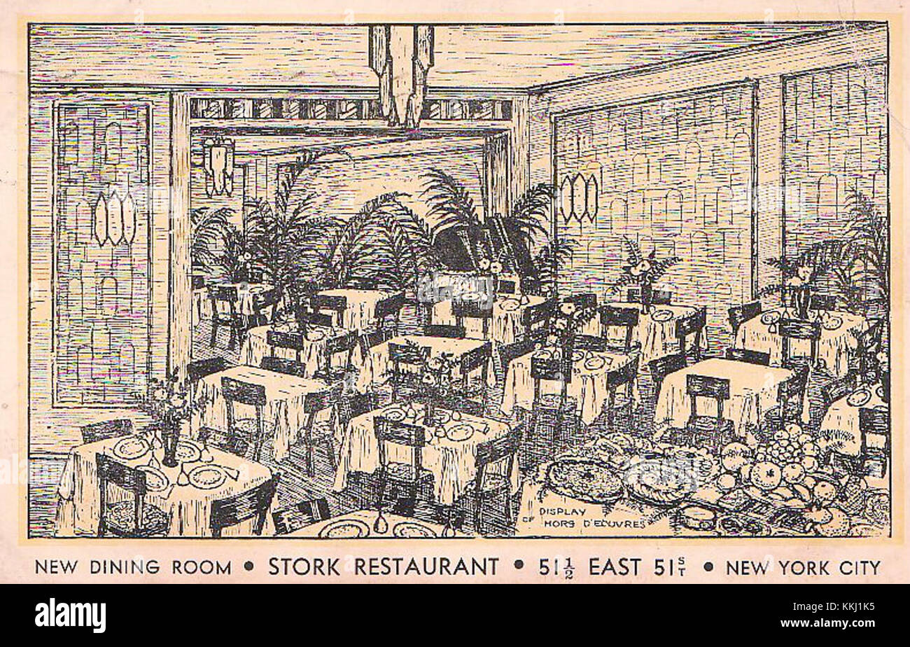 Stork Club dining room 1933 Stock Photo - Alamy