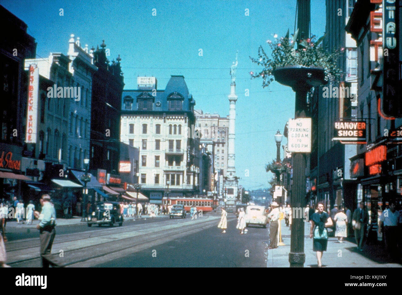 1946 - 700 Block of Hamilton Street looking East Stock Photo - Alamy