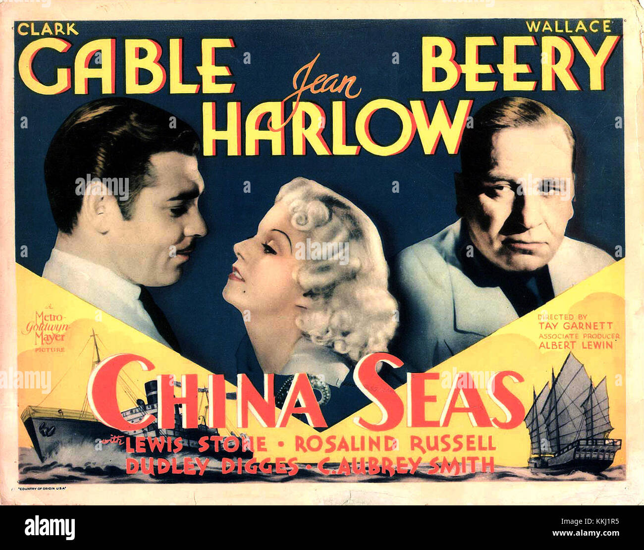The 'China Seas' lobby card is an iconic piece of film memorabilia from ...