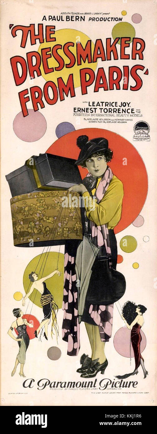 Dressmaker From Paris poster Stock Photo - Alamy