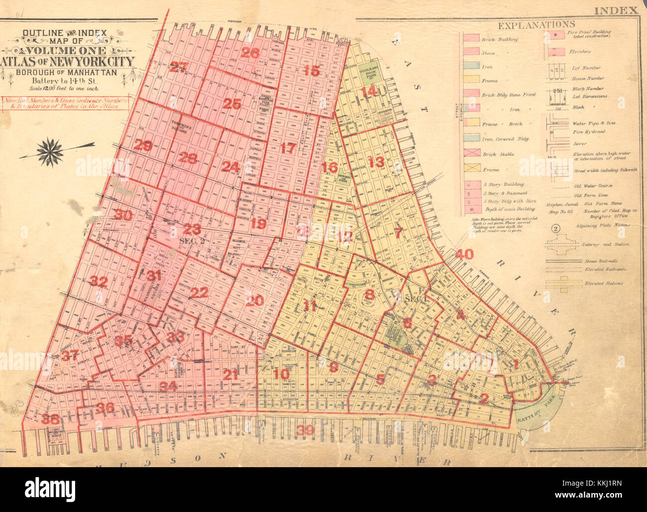 The Bromley Manhattan section index, published in 1925, is a historical ...