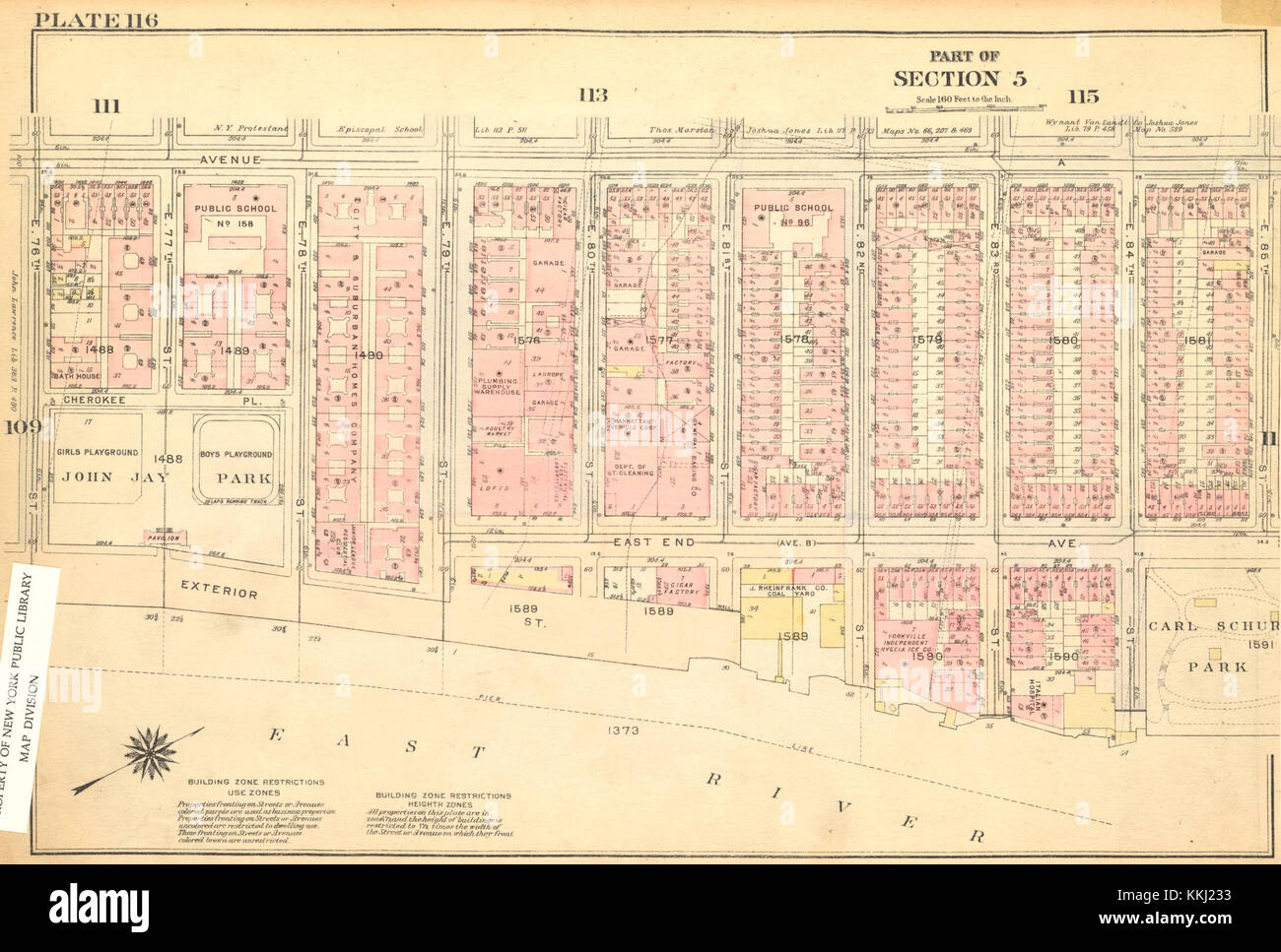 The Bromley Manhattan Plate 116 is a vintage map published in 1925 ...