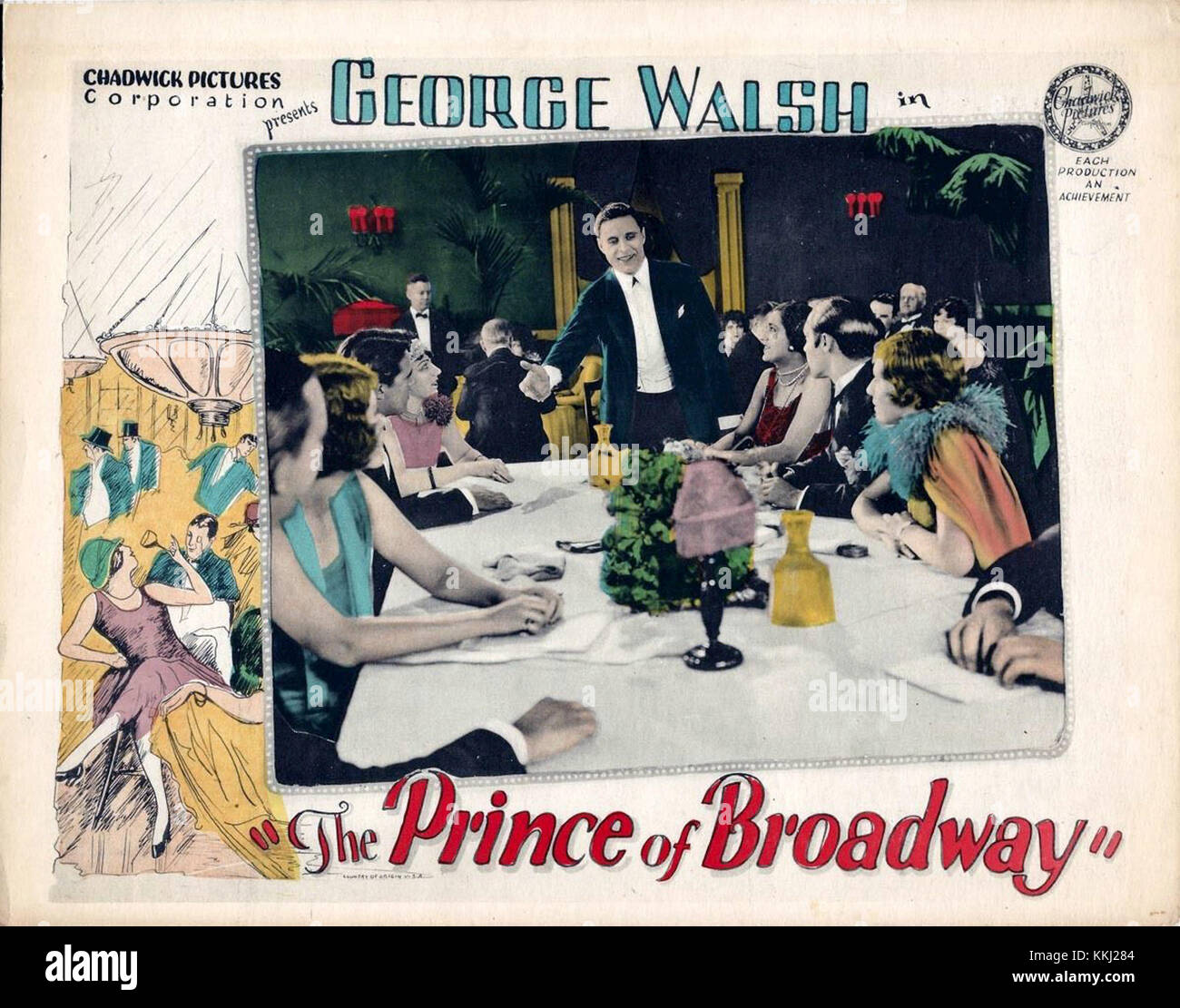 The lobby card for the Broadway musical Prince of Broadway features ...