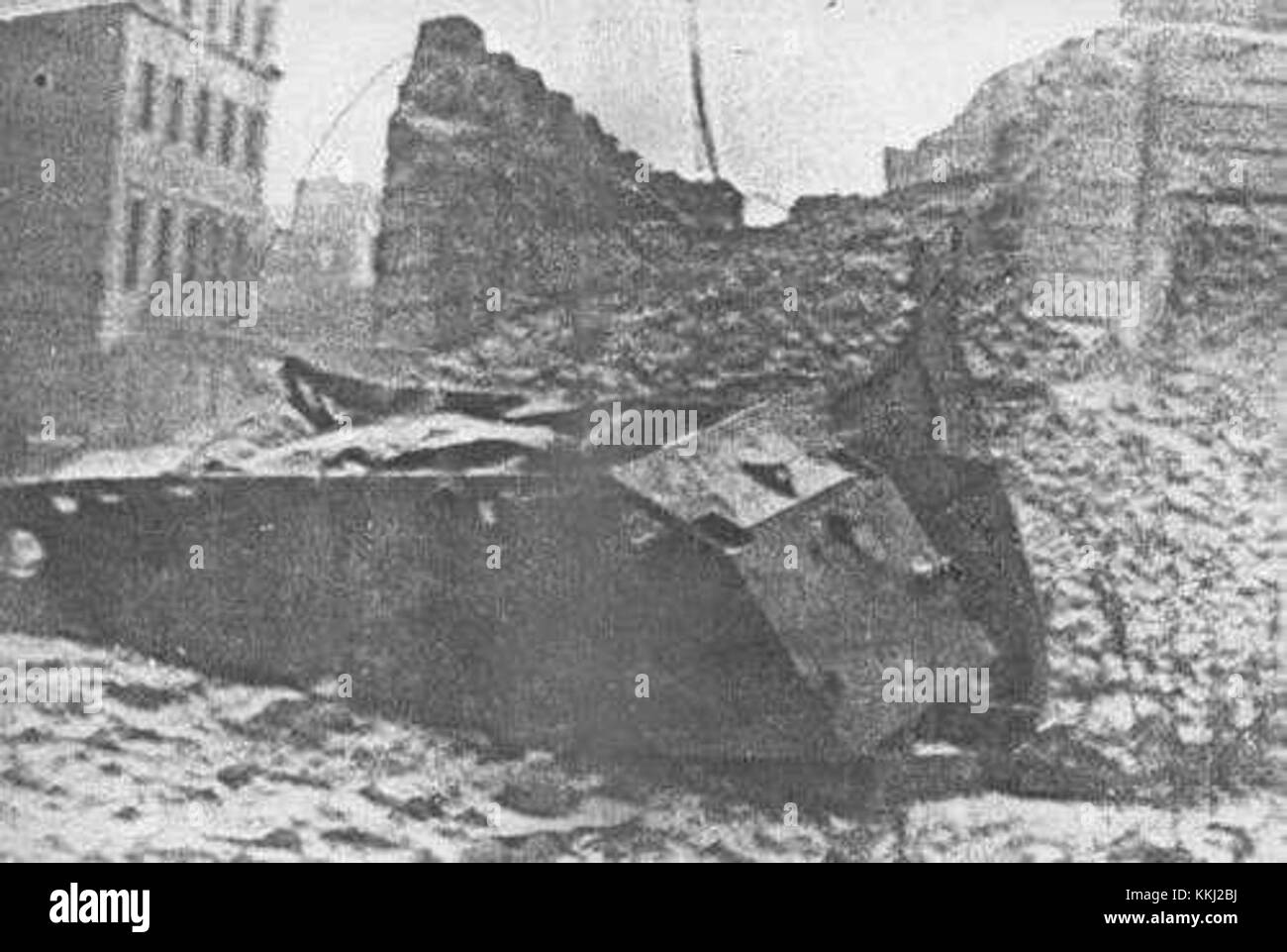 The exploded Borgward IV vehicle refers to the German military vehicle ...