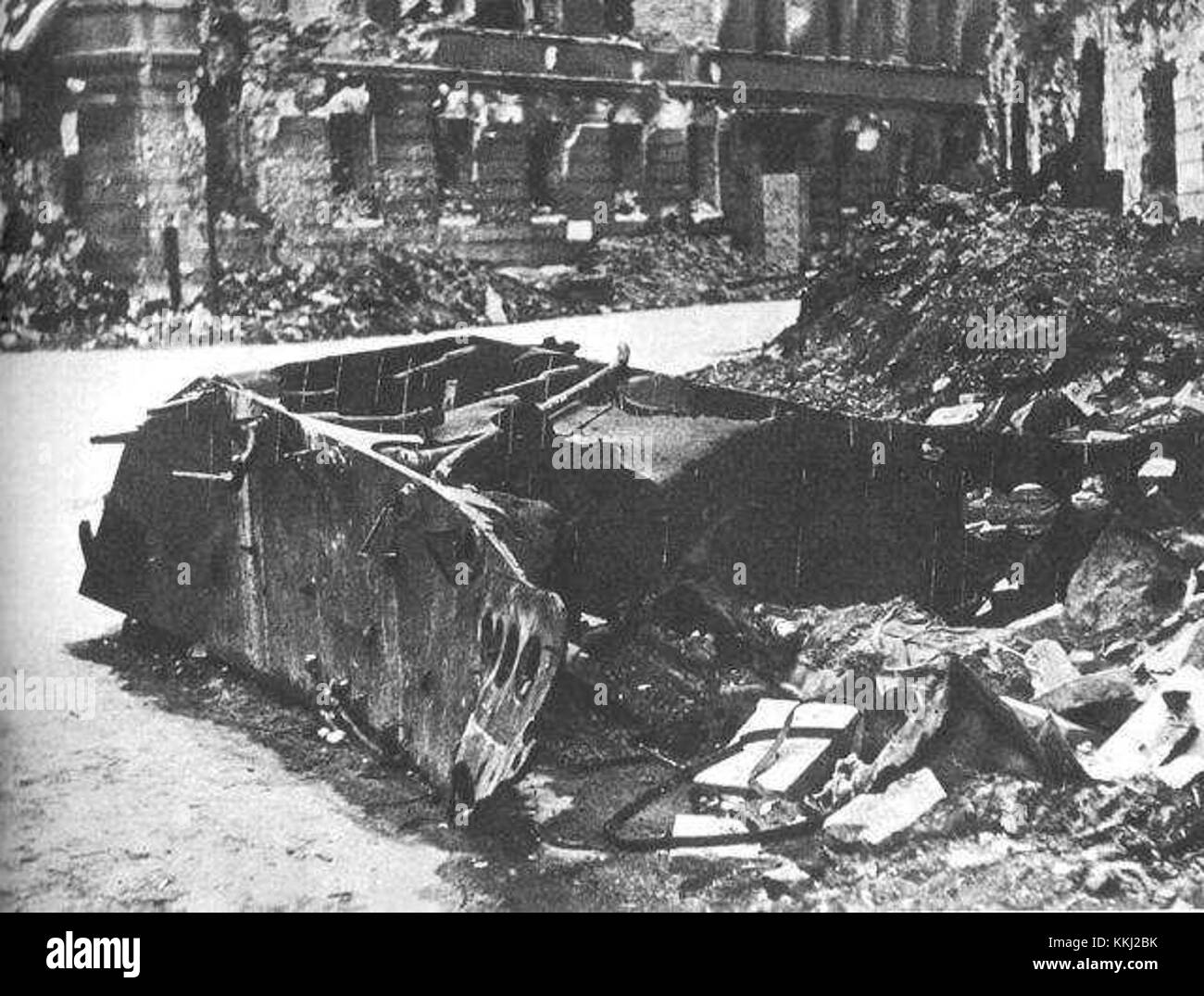 Exploded Borgward IV Warsaw uprising 1 Stock Photo - Alamy