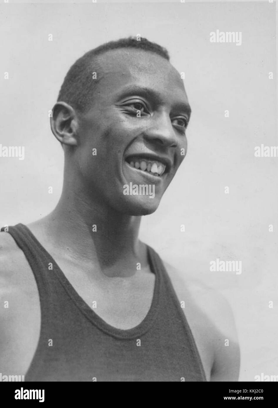 Illustration of jesse owens Black and White Stock Photos & Images - Alamy