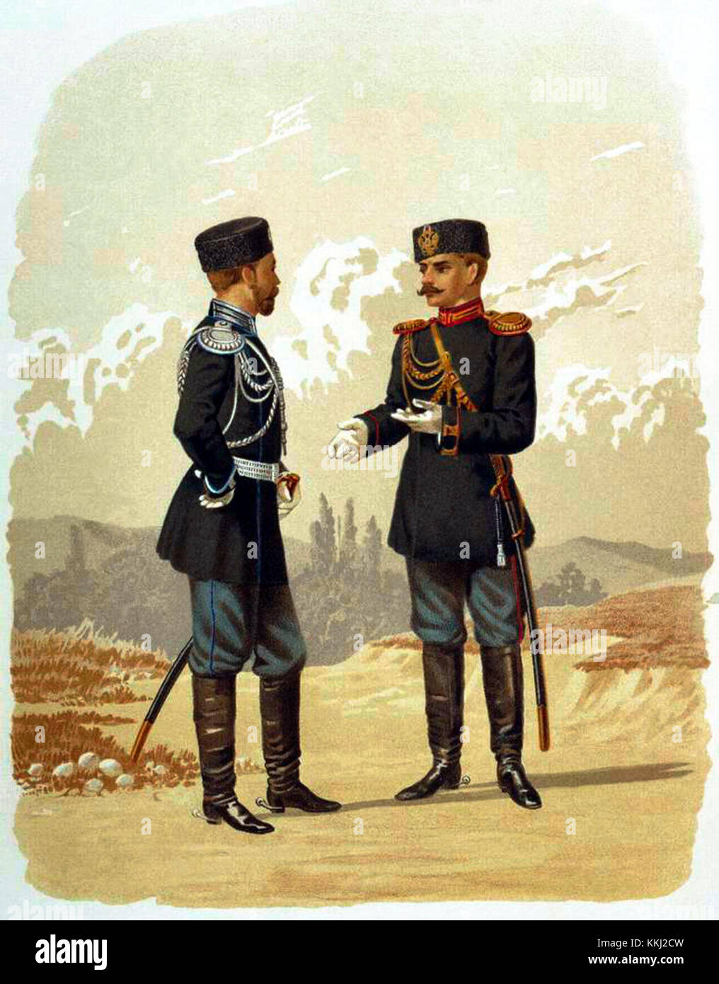 016 Illustrated description of the changes in the uniforms Stock Photo ...