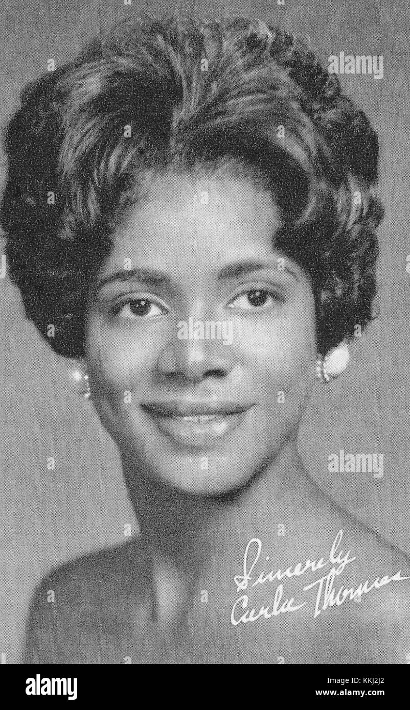 This is a vintage billboard card for Carla Thomas, an American singer ...