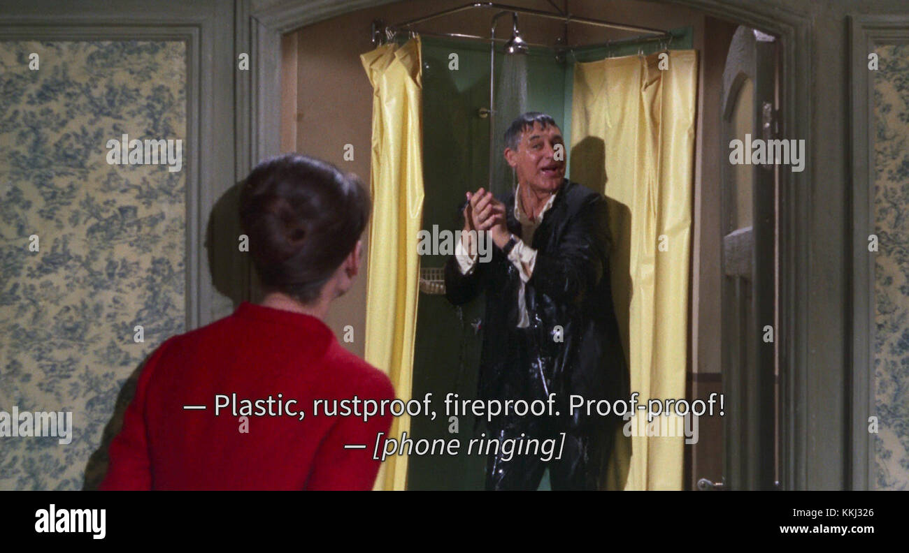 This scene from the 1963 film *Charade* demonstrates the use of SDH ...