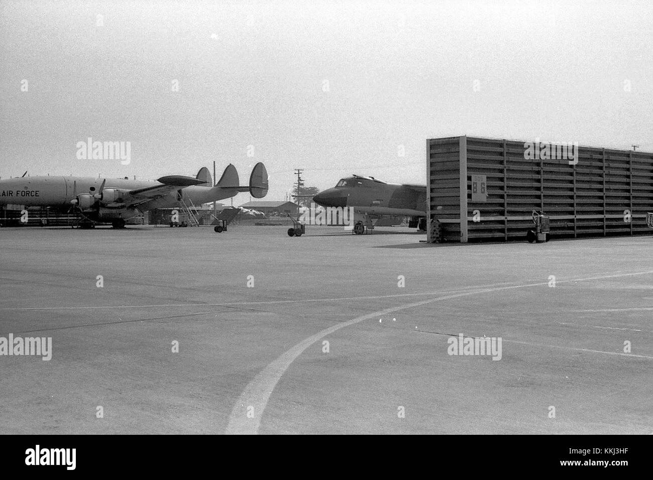Korat RTAFB - EC-121 and B-66 on ramp Stock Photo - Alamy