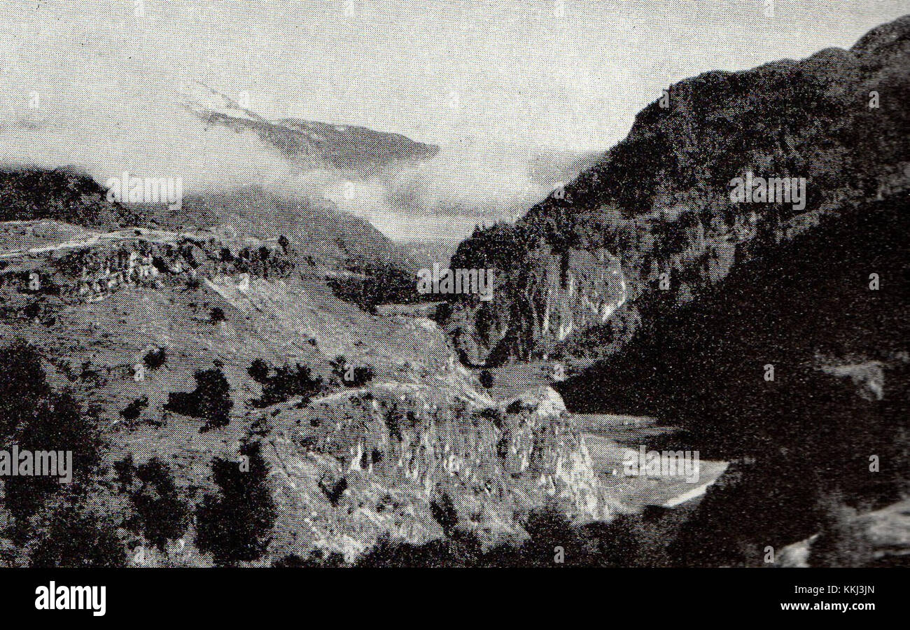 This 1966 photograph captures the Rio Simpson Valley in Chile, taken ...
