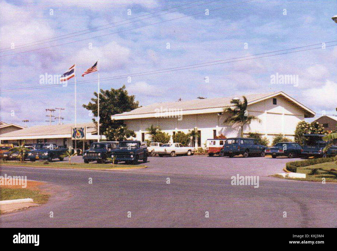 The headquarters building of the 388th Tactical Fighter Wing at Korat ...