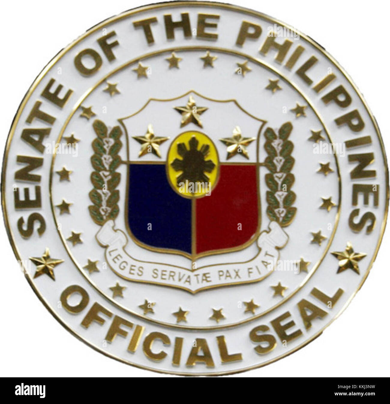 An image of the official seal of the Philippine Senate, symbolizing its ...