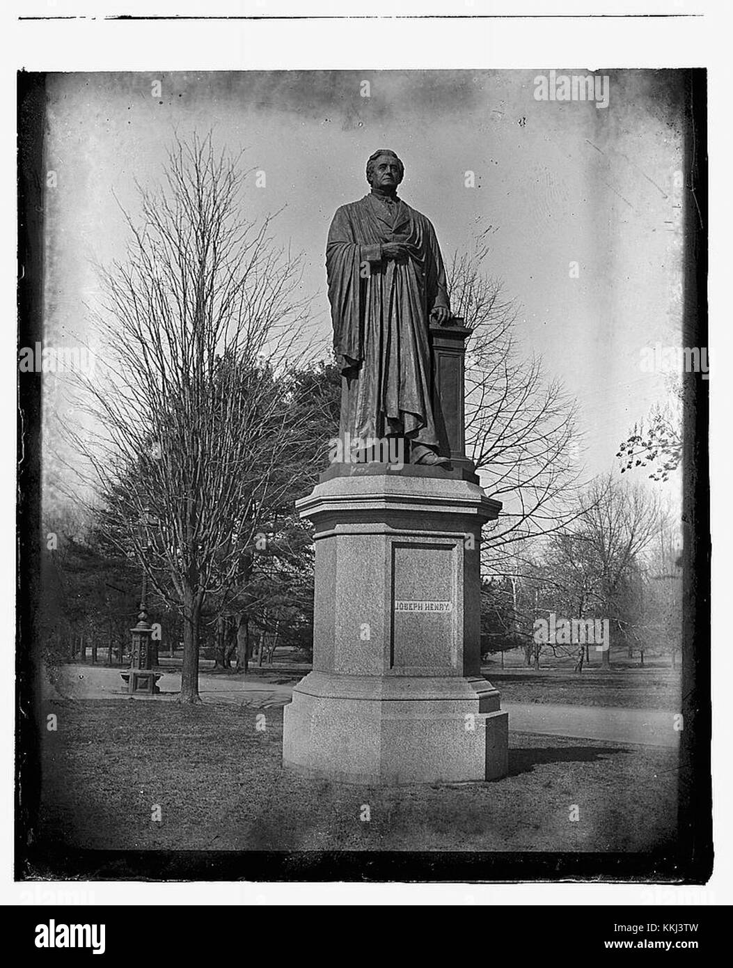 This statue of Jos. Henry, an influential American scientist known for ...