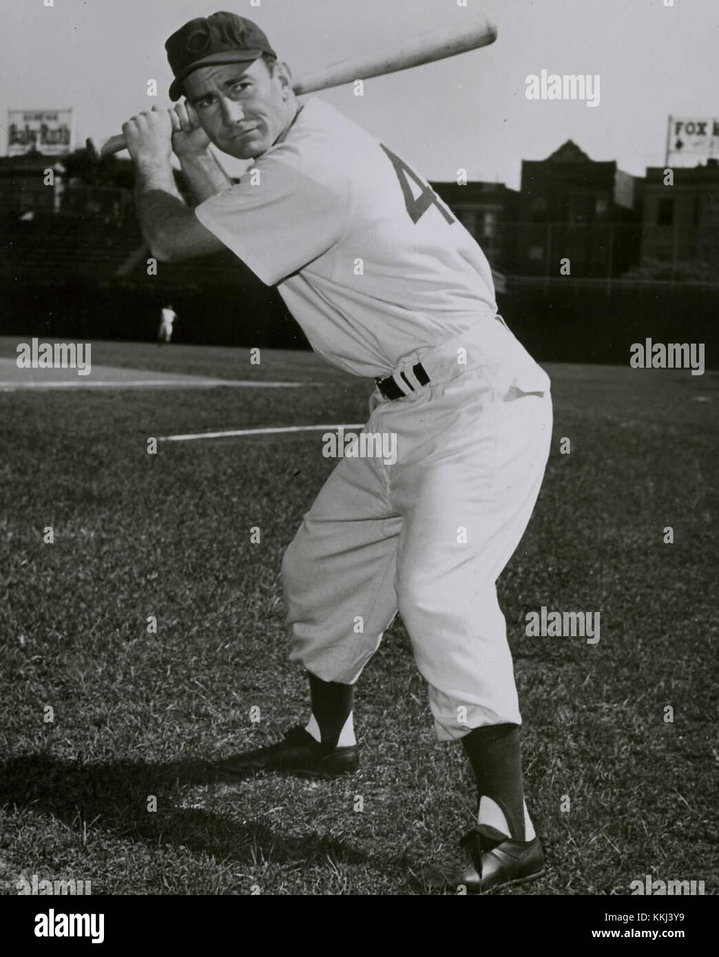 Image of Jim Fanning, catcher for the Chicago Cubs from 1954 to 1957 ...