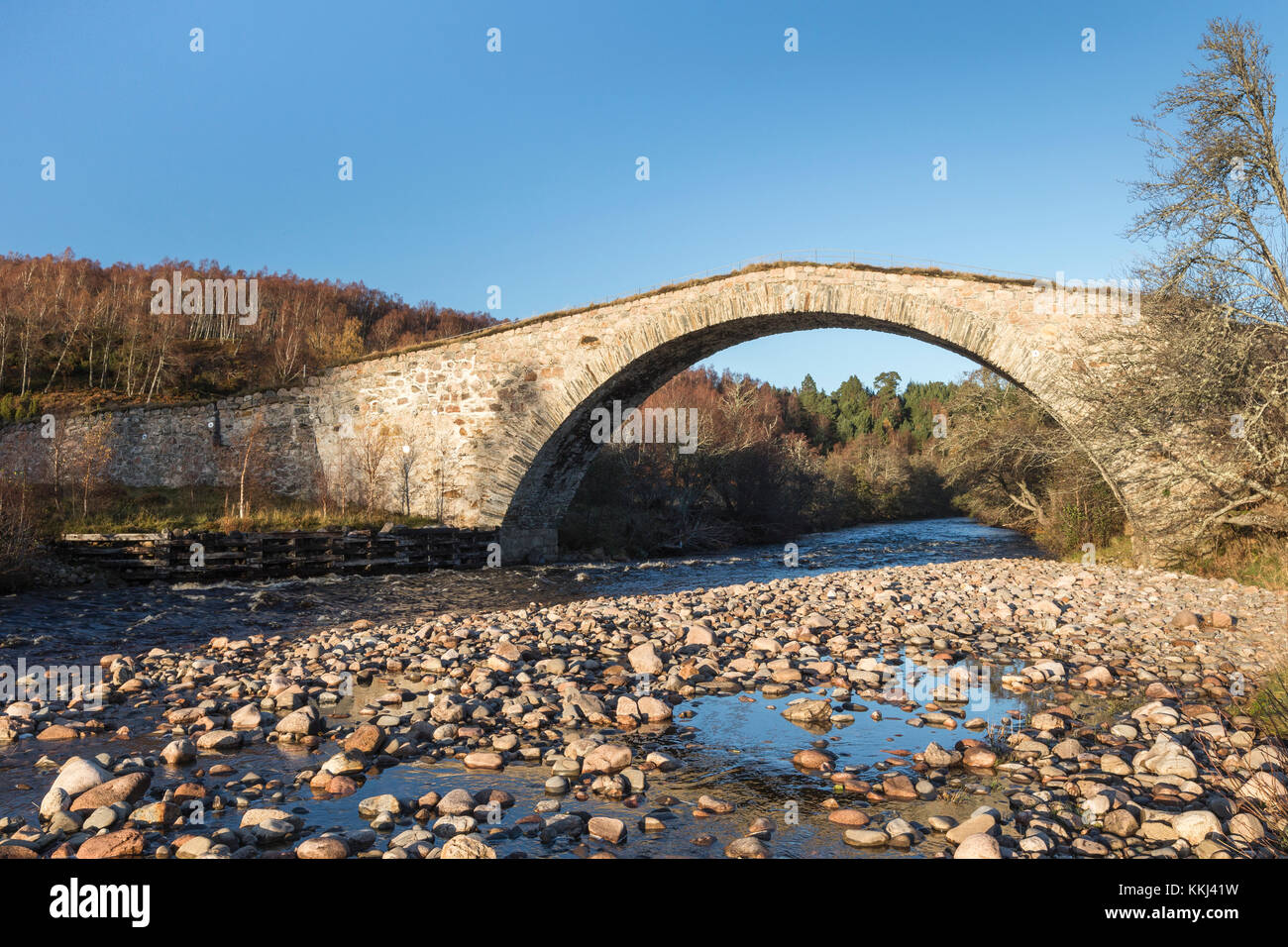 Historic Sluggan Bridge near the Slochd in the Highlands of Sclotand ...