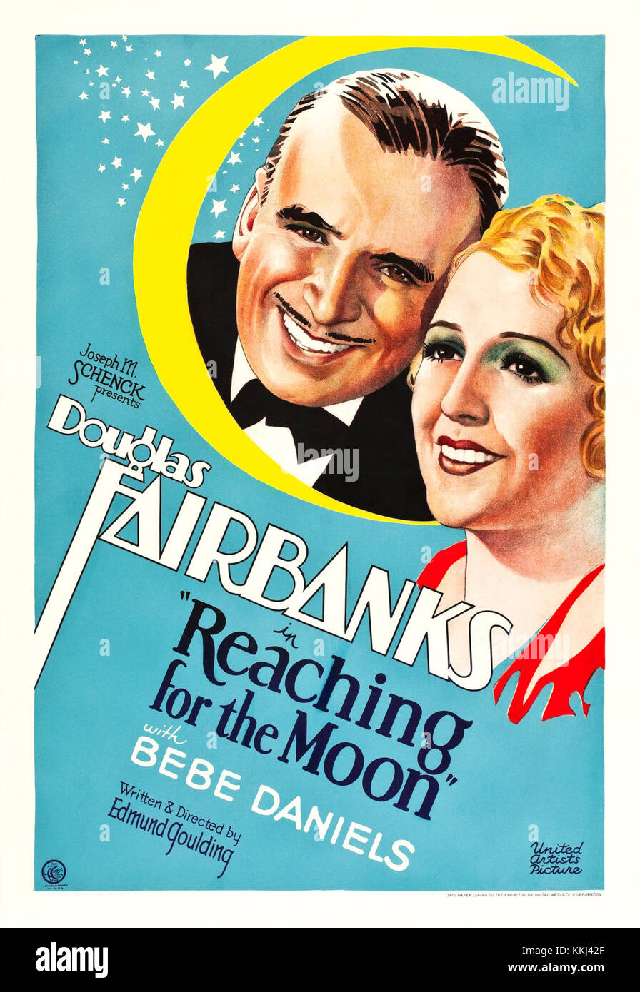 This film poster for 'Reaching for the Moon' features a visually ...