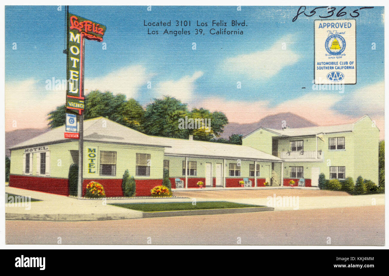 The Los Feliz Motel, located at 3101 Los Feliz Blvd in Los Angeles ...