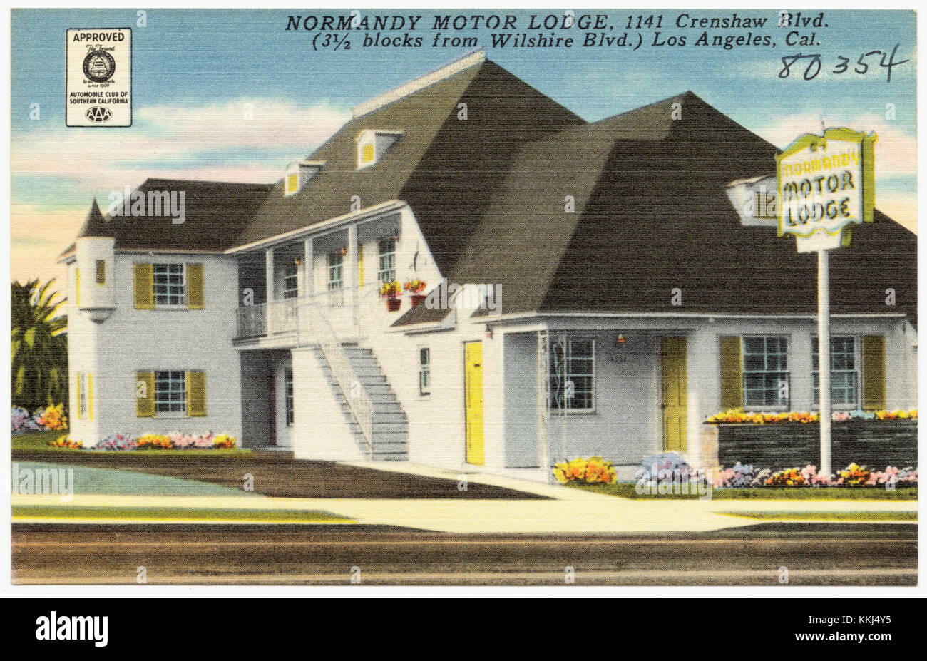The Normandy Motor Lodge, located at 1141 Crenshaw Blvd in Los Angeles ...