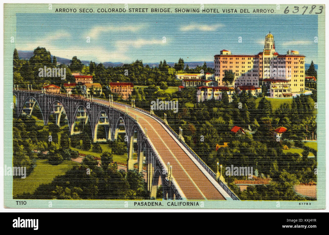 This image captures the Colorado Street Bridge in Arroyo Seco ...