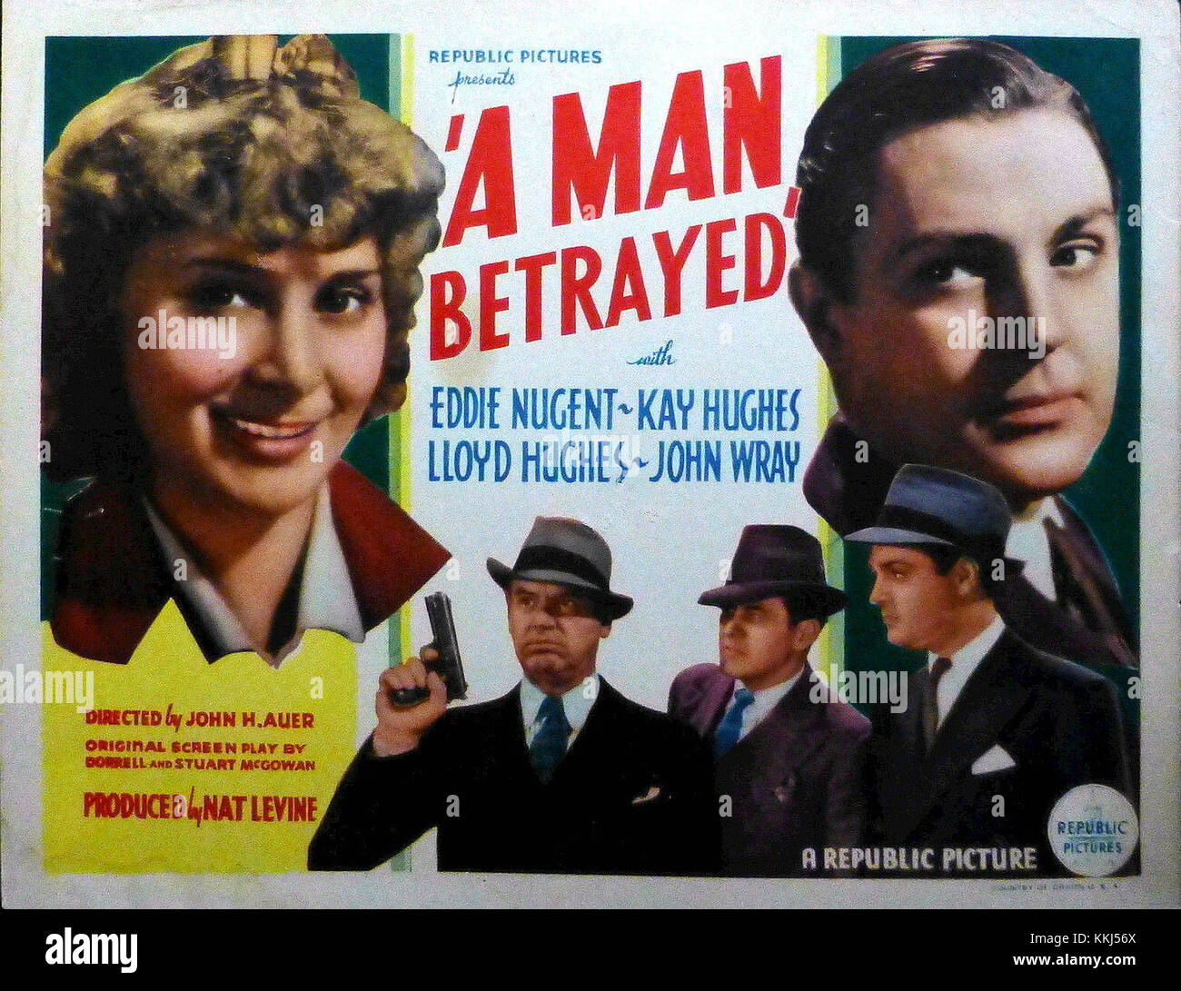 A Man Betrayed lobby card Stock Photo - Alamy