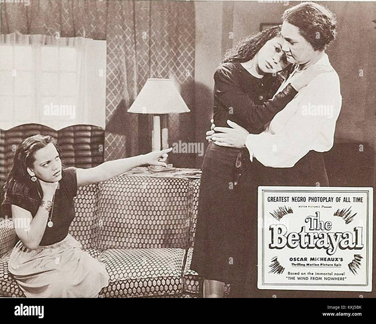 A lobby card from the film Betrayal, featuring a key scene with the ...
