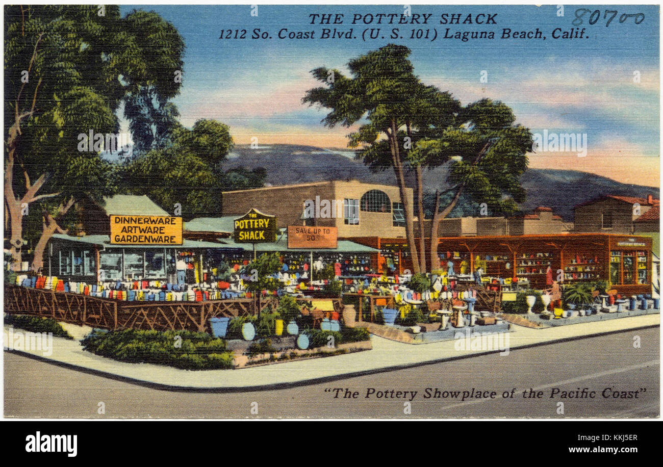 The Pottery Shack, located at 1212 So. Coast Blvd. in Laguna Beach ...
