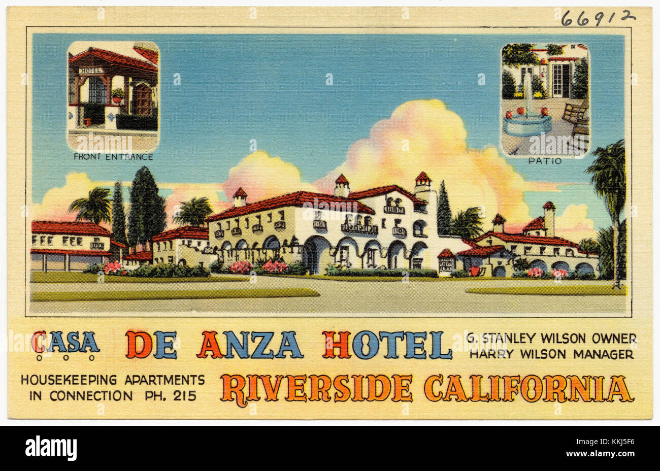 Casa de Anza Hotel, Riverside, California (66912 Stock Photo - Alamy