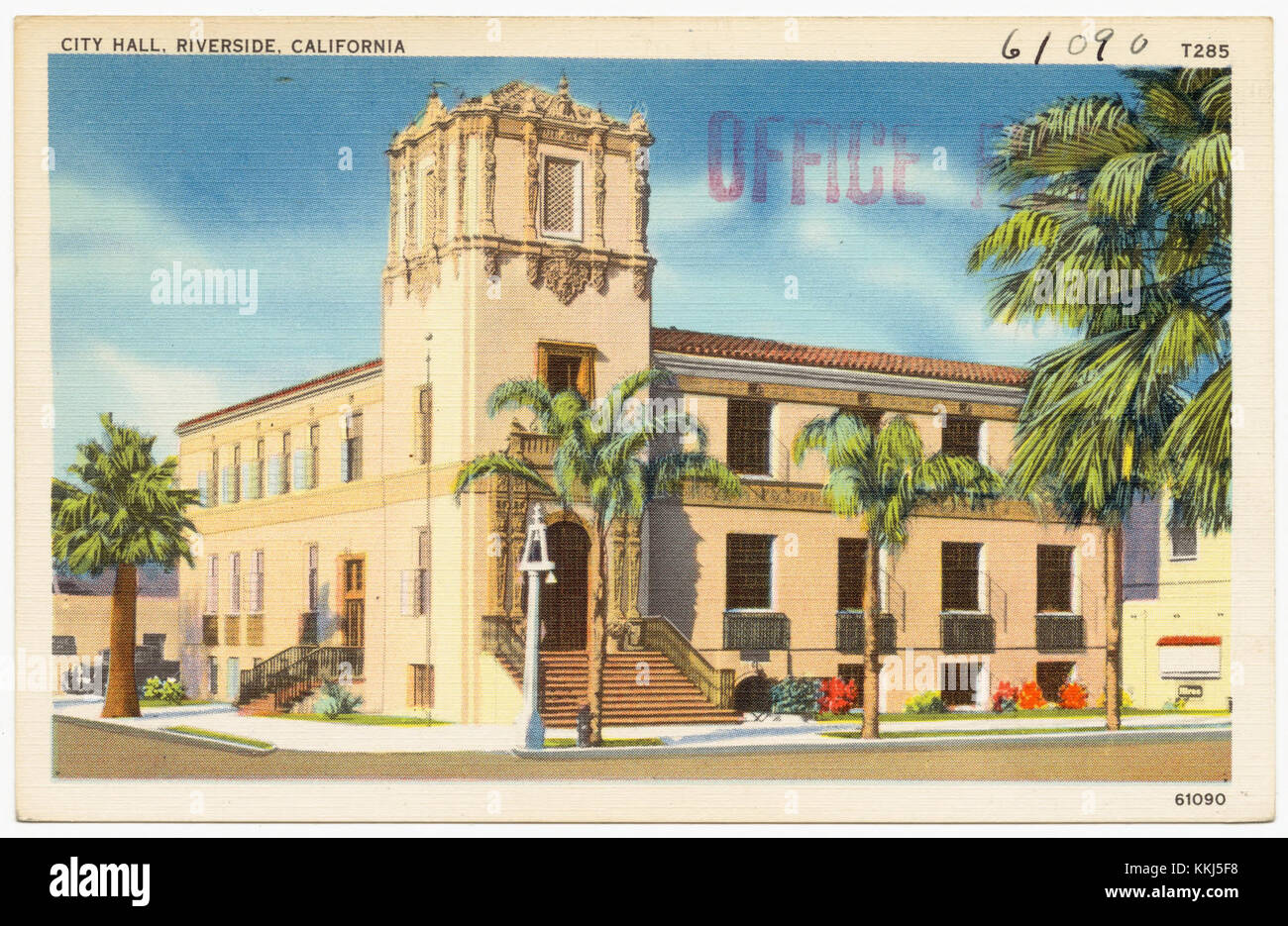 City Hall in Riverside, California, is a prominent architectural ...