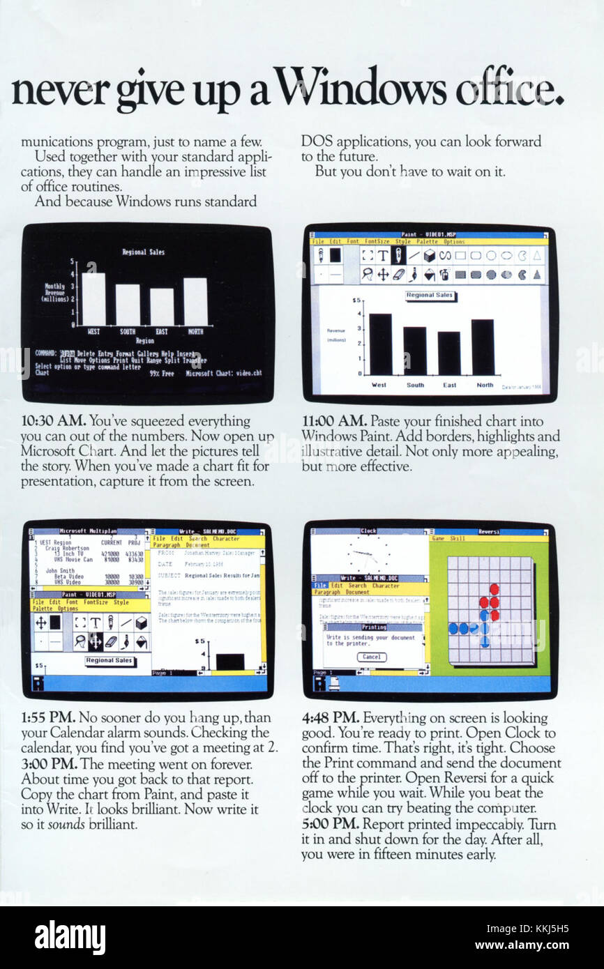 Microsoft windows 1 0 hi-res stock photography and images - Alamy