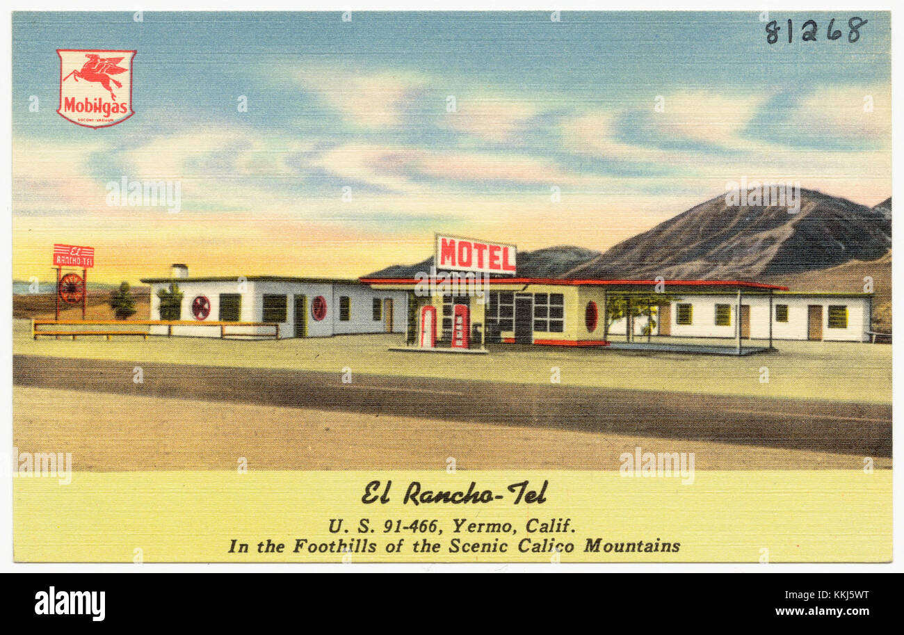 El Rancho-Tel, located on U.S. Route 91-466 in Yermo, California, is a ...