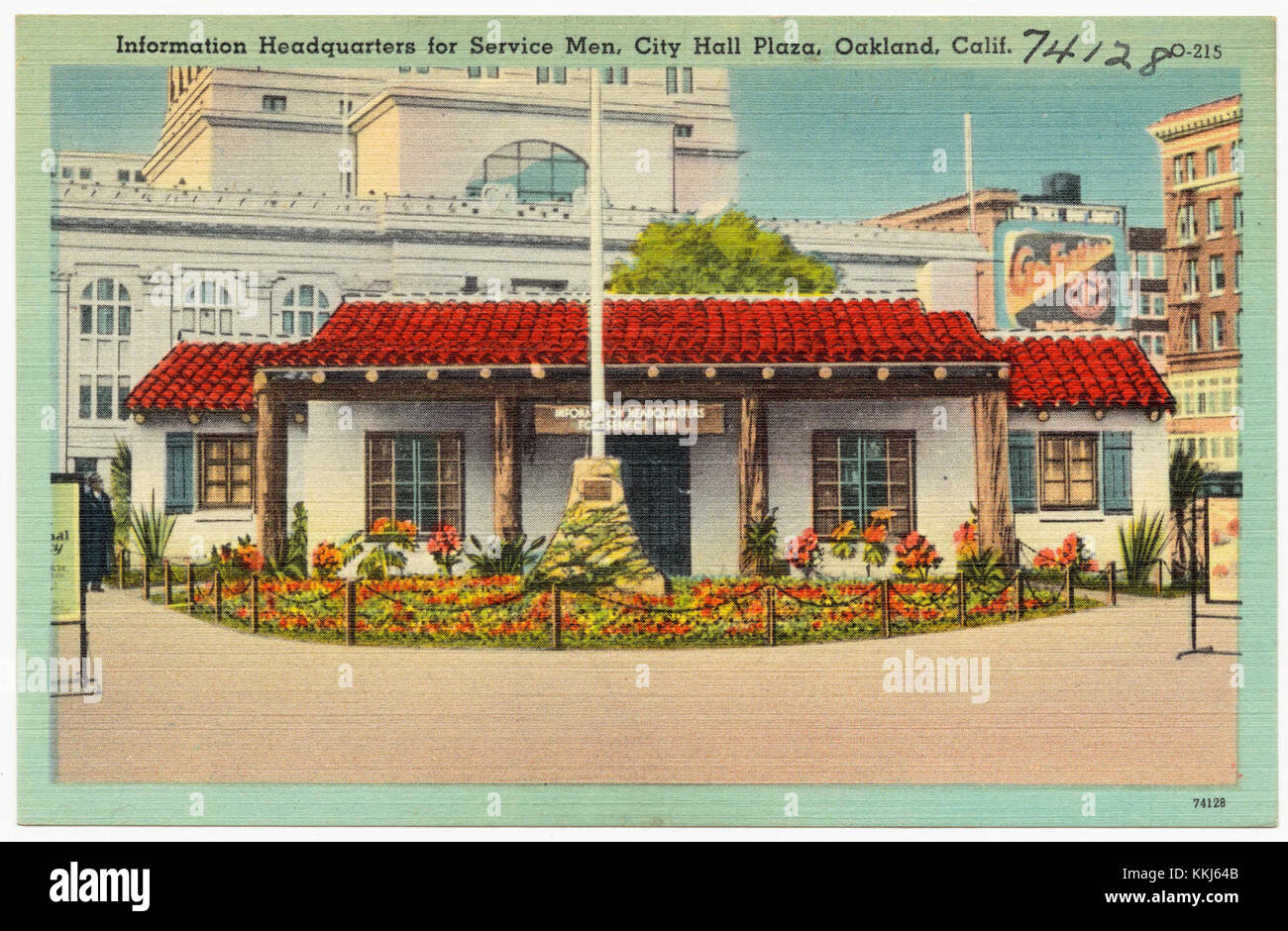 The Information Headquarters for Service Men at City Hall Plaza in ...