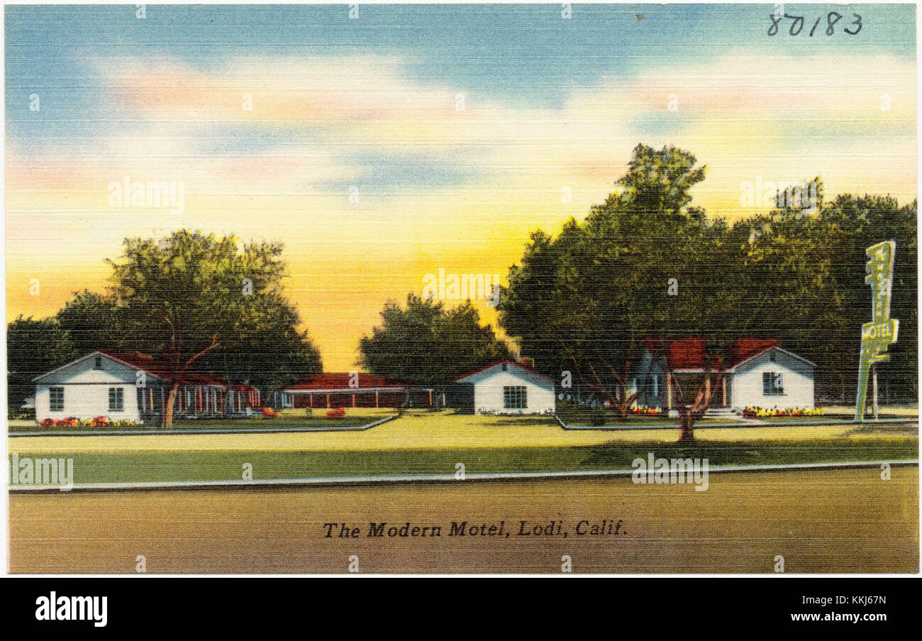 The Modern Motel in Lodi, California, is a historic mid-century ...