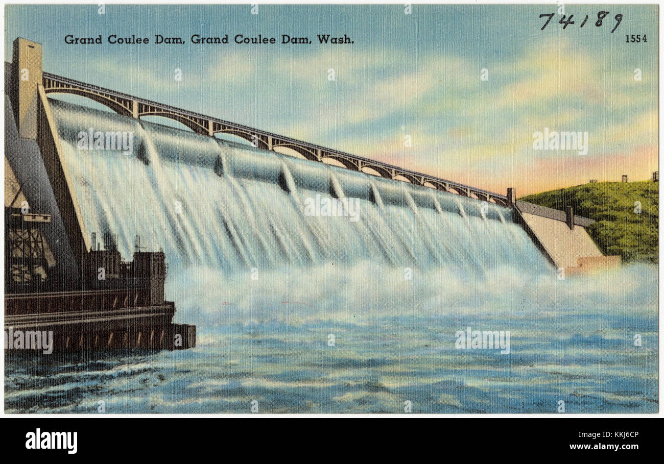 This photograph of the Grand Coulee Dam in Washington captures the ...