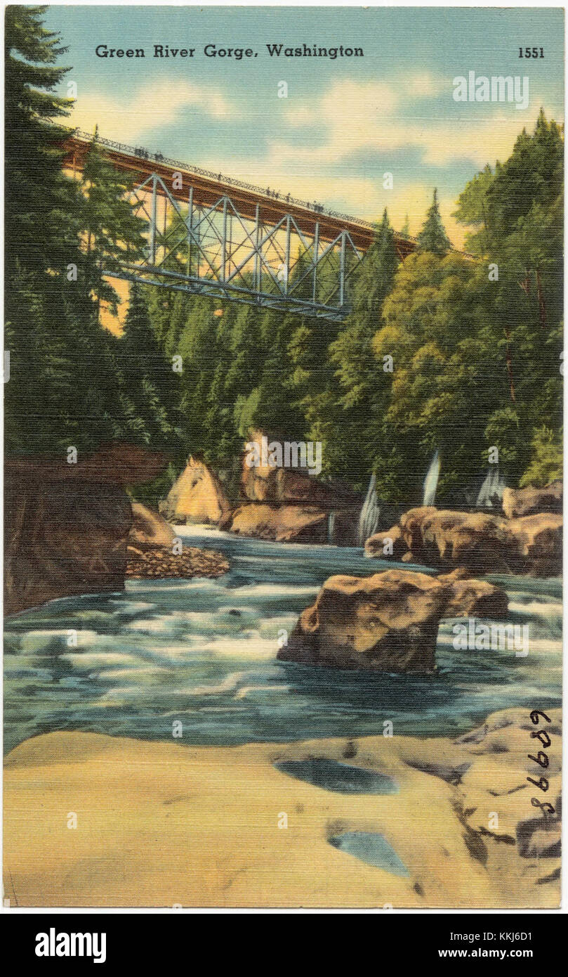 Green River Gorge, located in Washington state, is known for its rugged ...