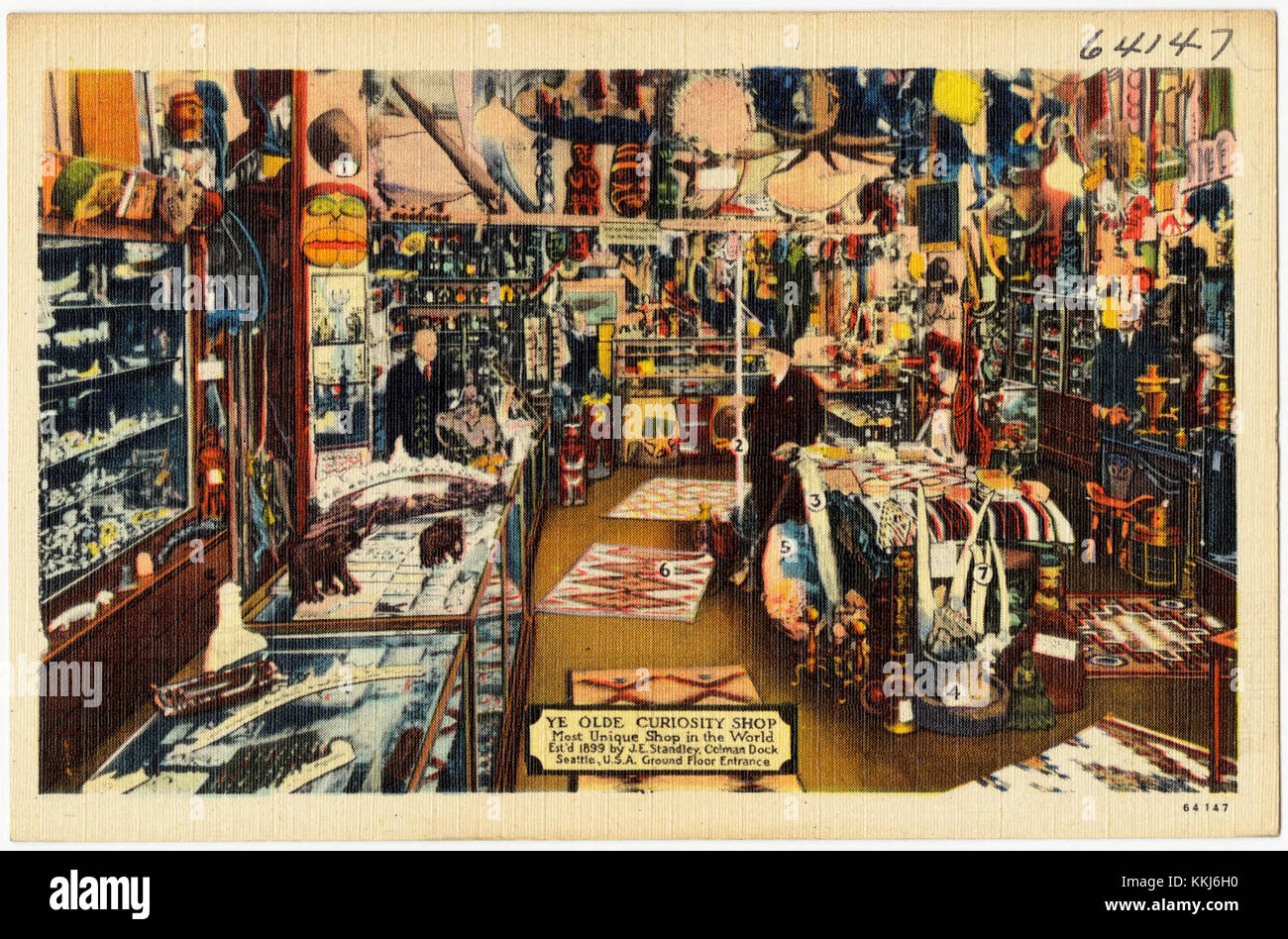 Ye Olde Curiosity Shop, a well-known antique and curiosities shop in ...