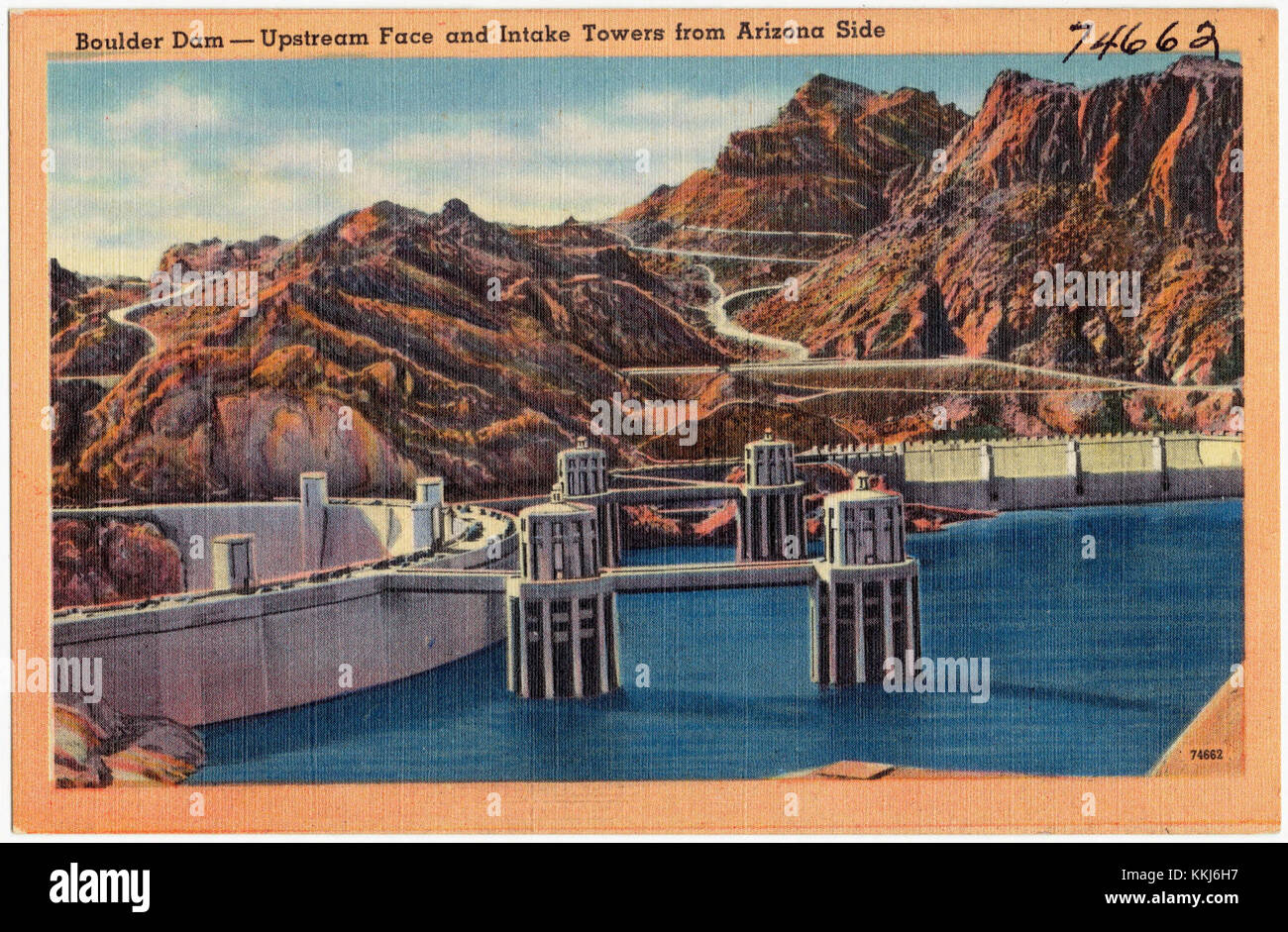 Boulder Dam, also known as Hoover Dam, is shown in this image from the ...