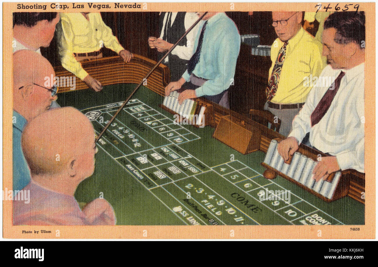 The title refers to a popular activity, shooting craps, which is ...