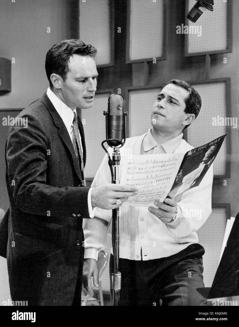 A promotional image from the 1959 Perry Como Show featuring Charlton ...