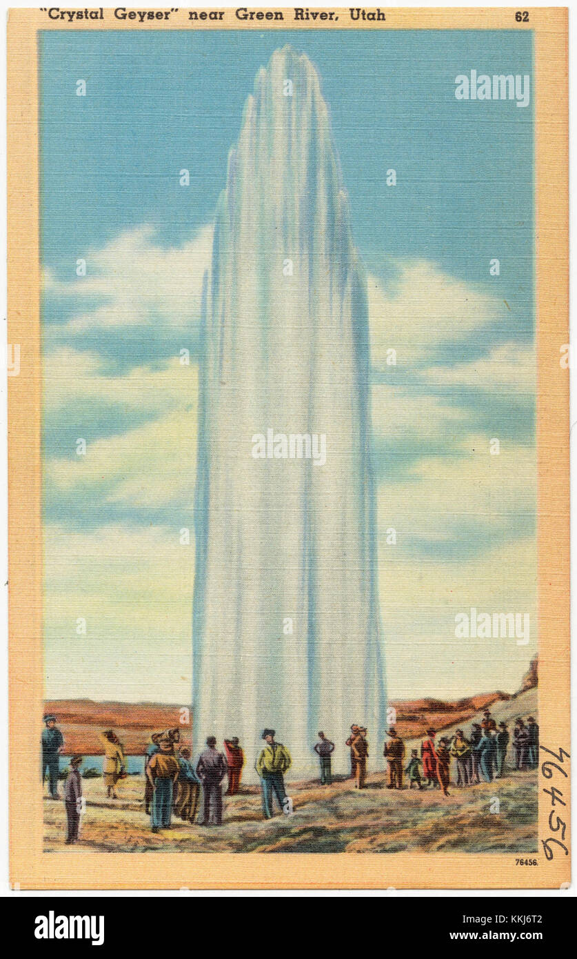 Crystal Geyser, located near Green River, Utah, is a unique, cold-water ...